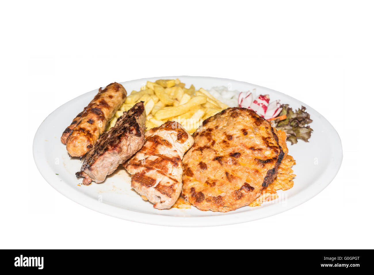 Mixed grill, Greek food Stock Photo - Alamy