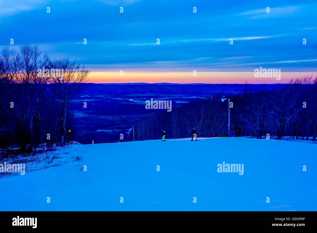 beautiful winter landscape at timberline west virginia Stock Photo - Alamy