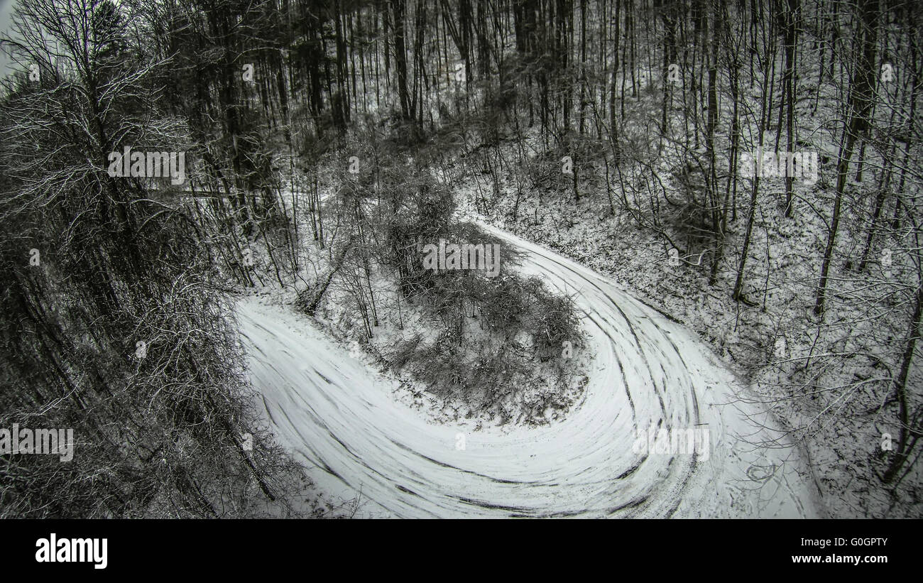 Bad road conditions hi-res stock photography and images - Alamy