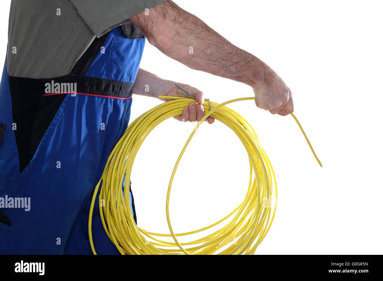 installing network cable Stock Photo - Alamy