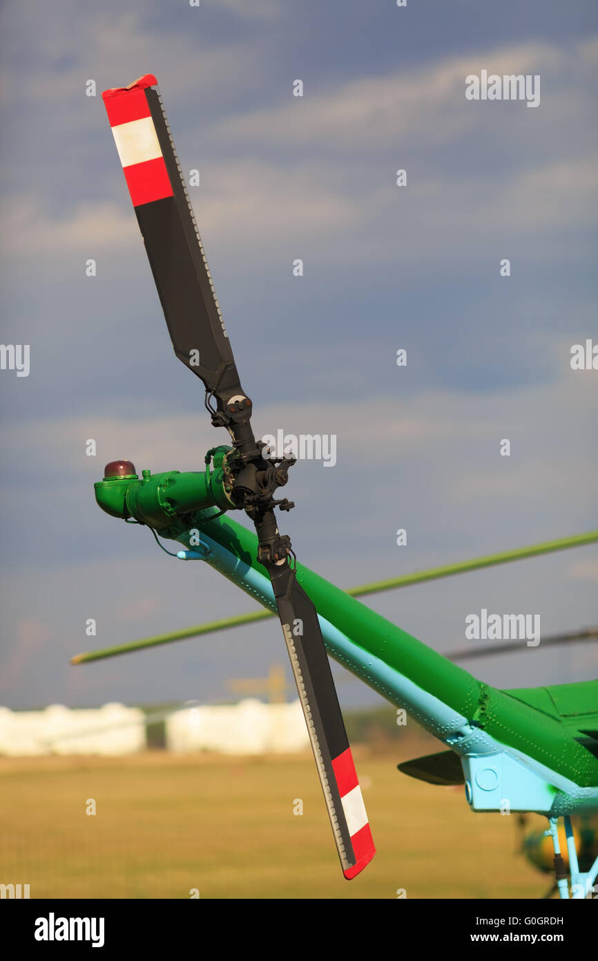Tail propellerof of the helicopter Stock Photo - Alamy