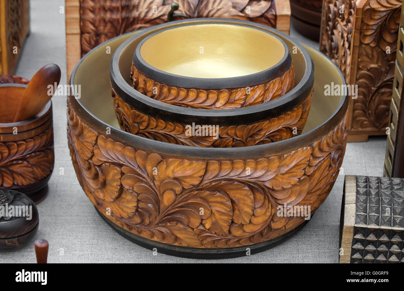 Wood carving shop hi-res stock photography and images - Alamy