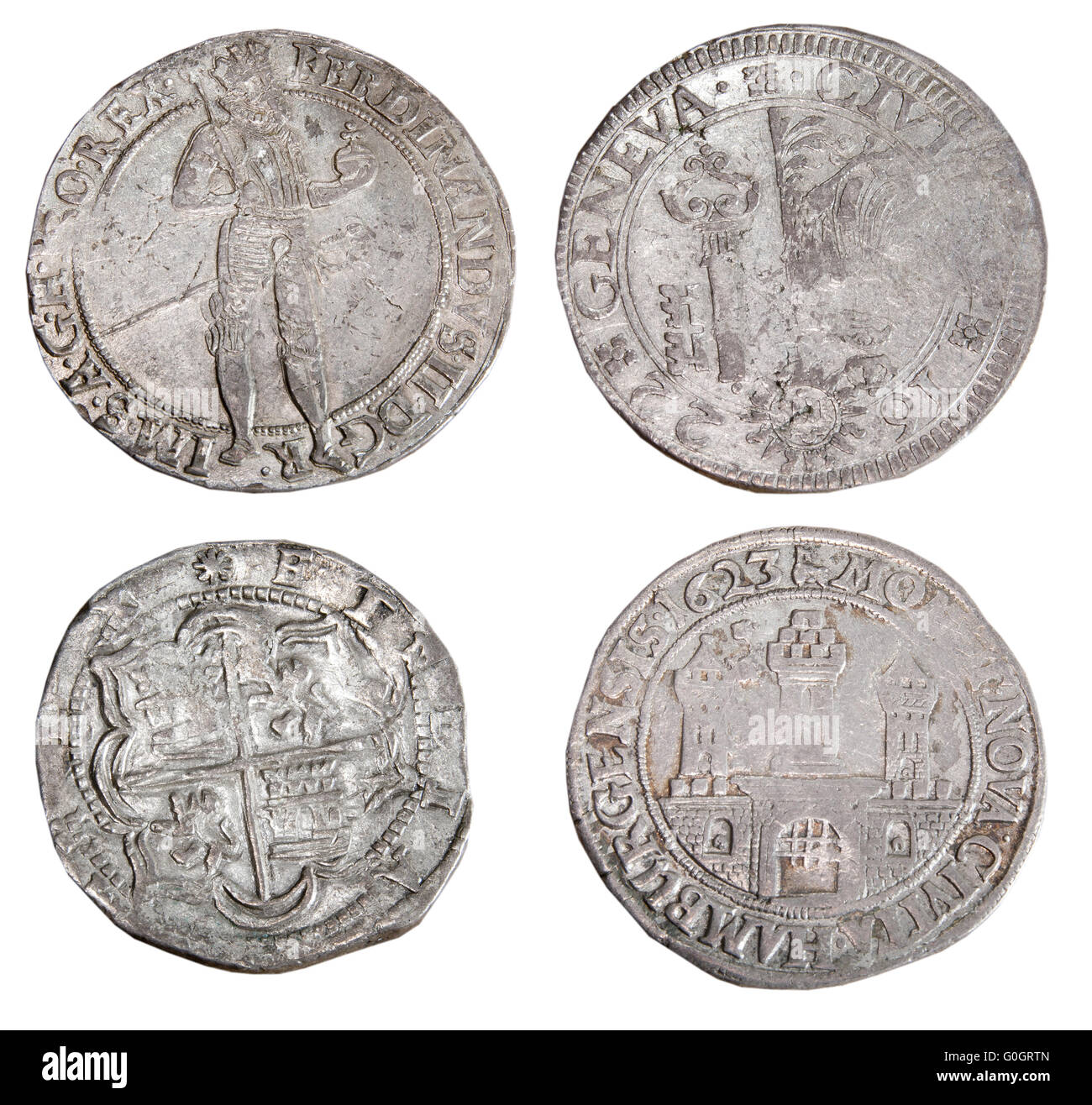 Ancient coins of different metals Stock Photo - Alamy