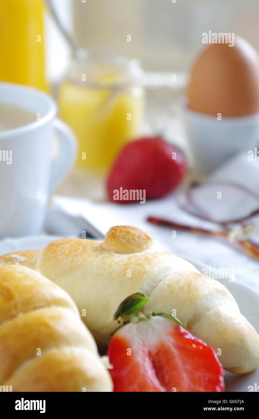 Breakfast juice milk fruits eggs hi-res stock photography and images ...