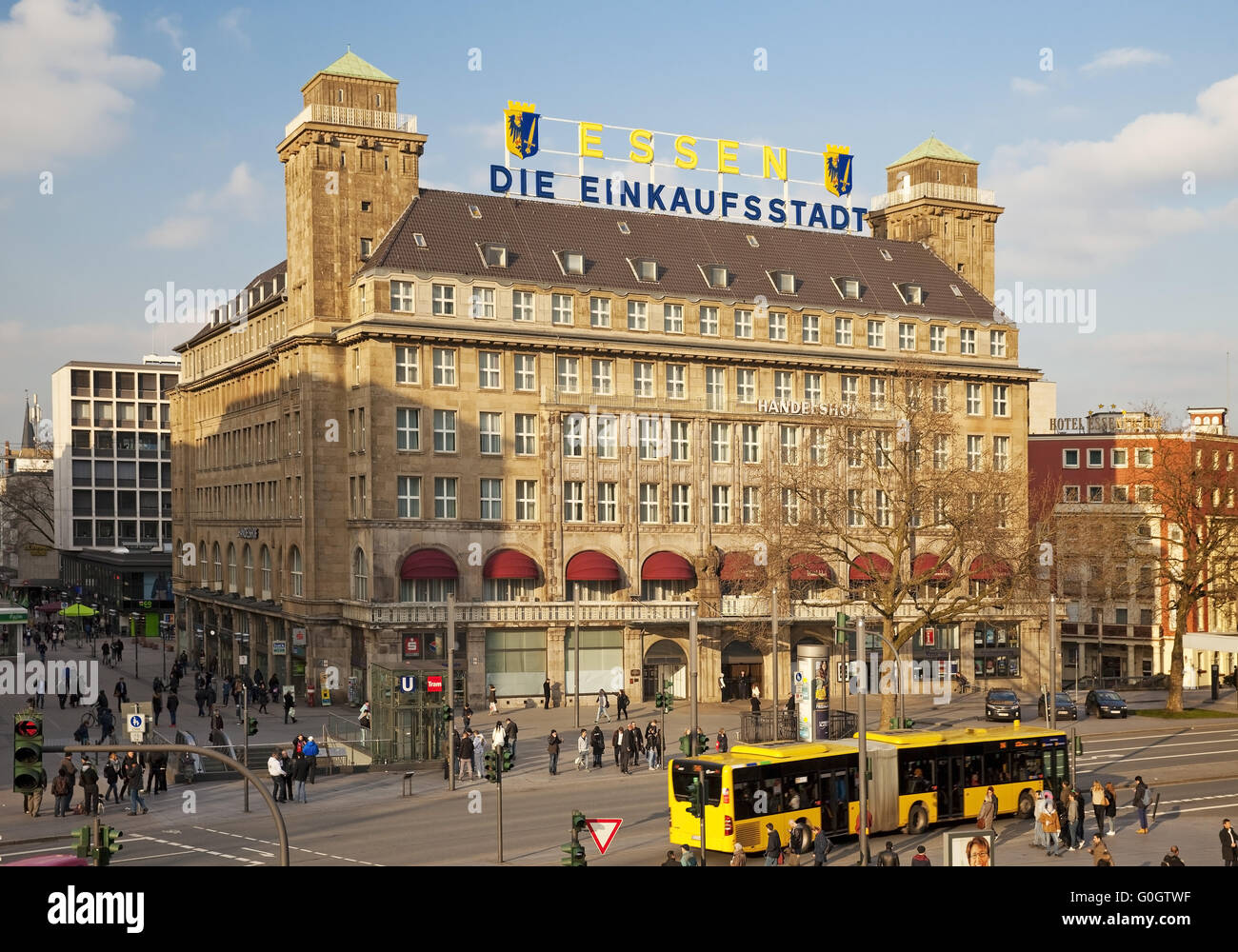 Essen, shopping city, so it emblazoned since 1950 in large letters on ...