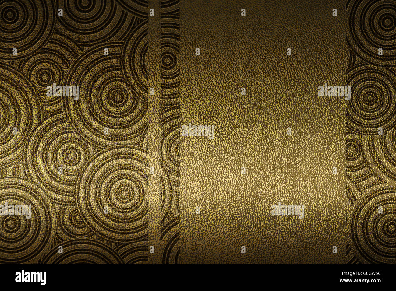 golden texture of leather with embossed patten closeup Stock Photo - Alamy