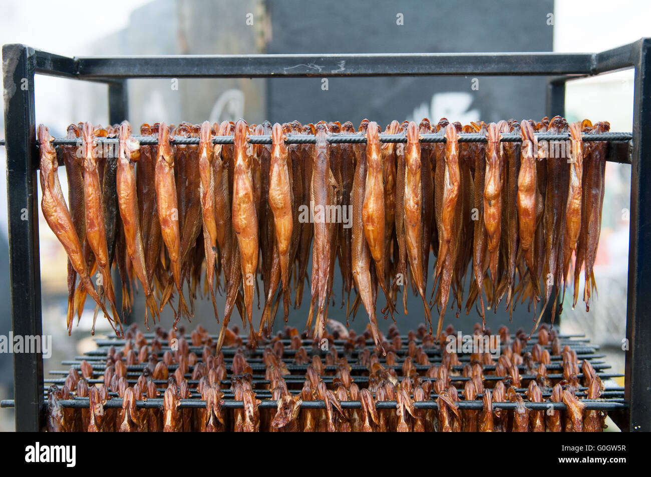 Cold smoked fish Stock Photo - Alamy