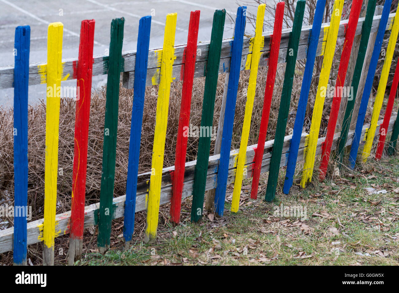 Decorative wood fence hi-res stock photography and images - Alamy