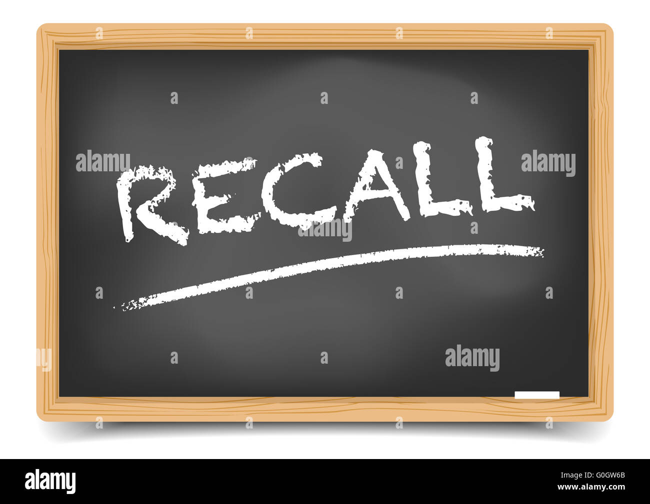 Blackboard Concept Recall Stock Photo - Alamy