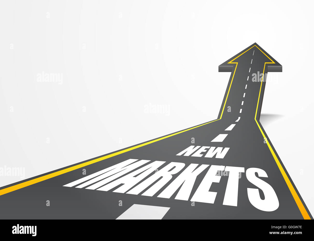 road to New Markets Stock Photo - Alamy
