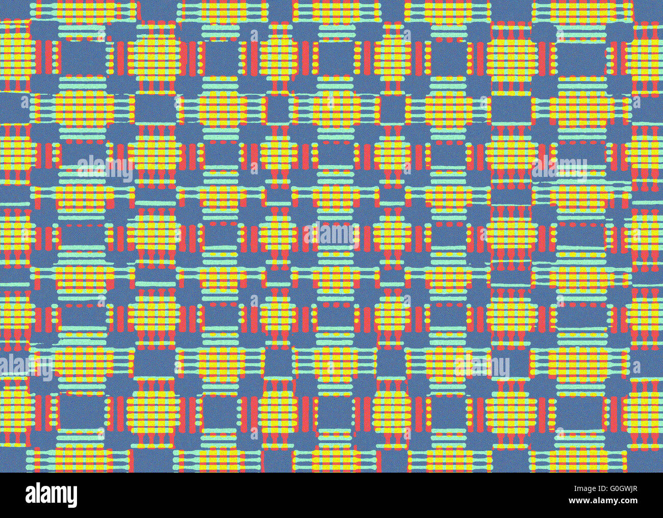 Connecting squares pattern Stock Photo - Alamy