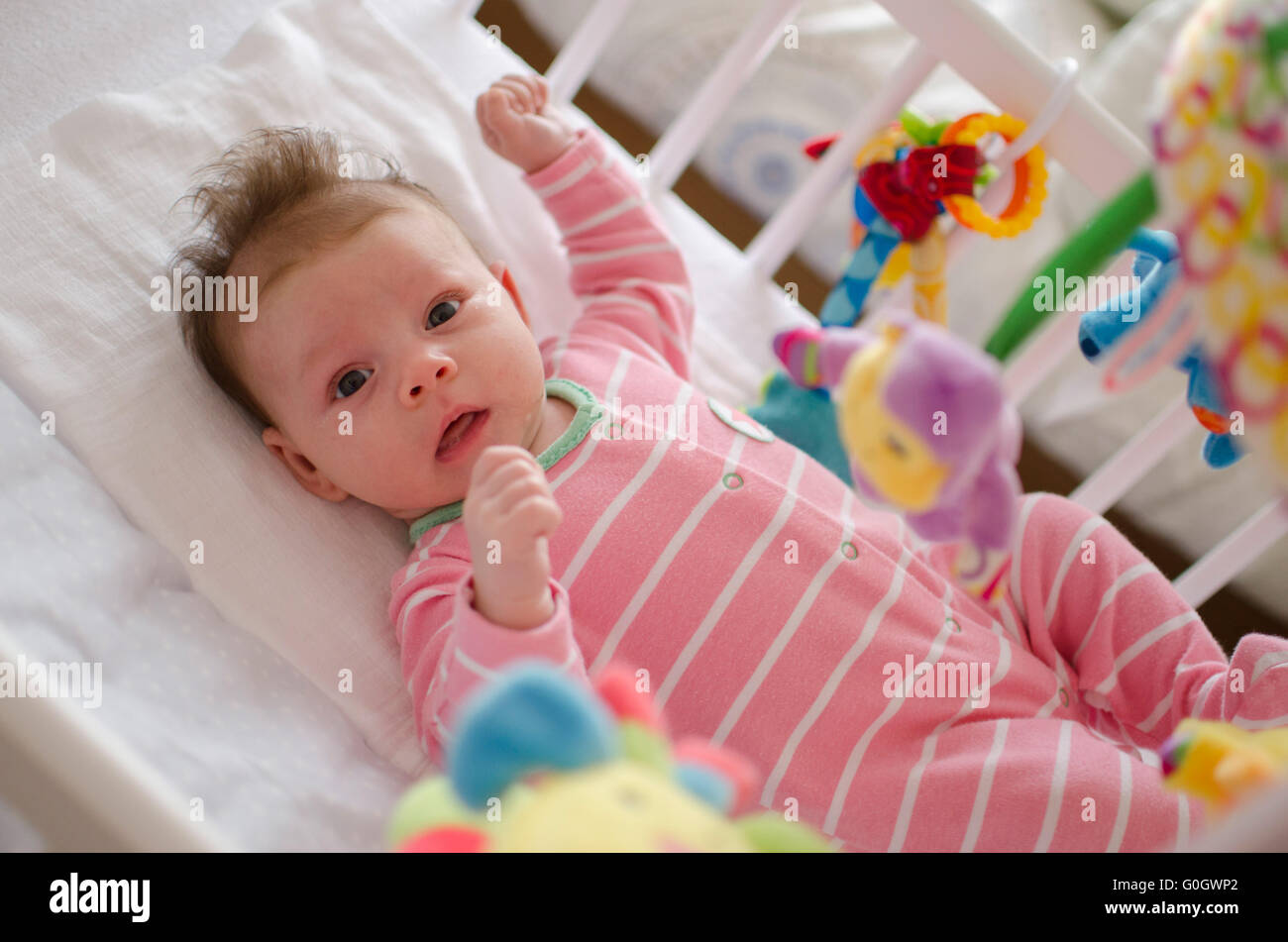 Two months old baby cot hi-res stock photography and images - Alamy