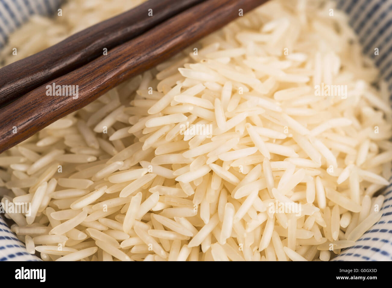 basmati rice in a bowl Stock Photo - Alamy