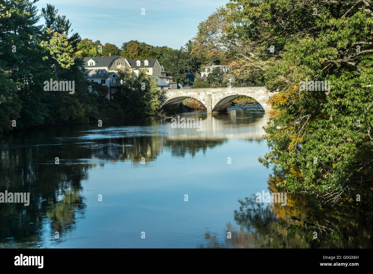 New England Stone Bridge Stock Photo - Alamy