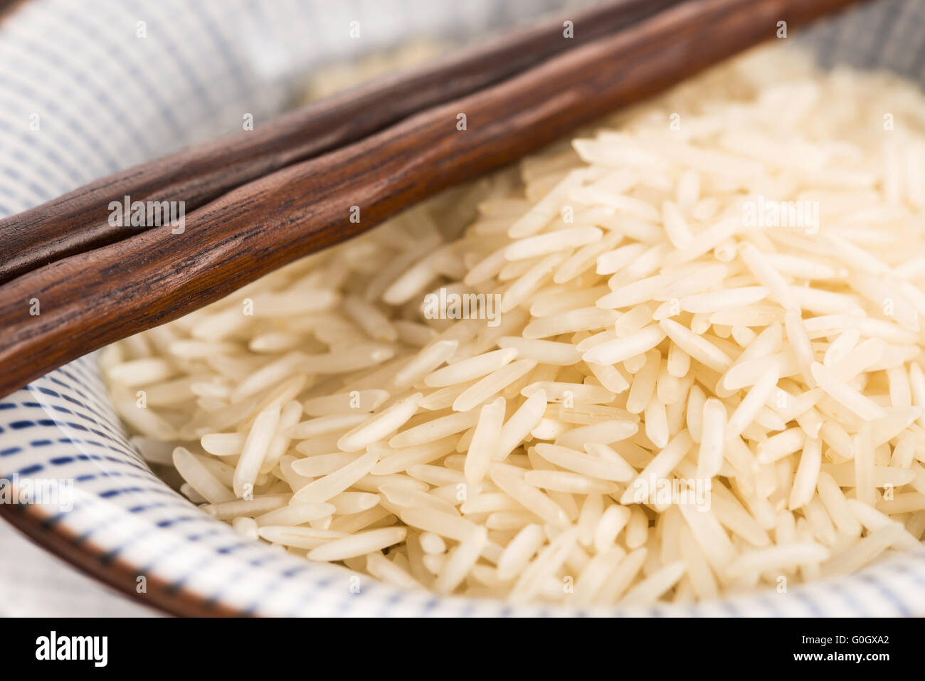 basmati rice in a bowl Stock Photo - Alamy