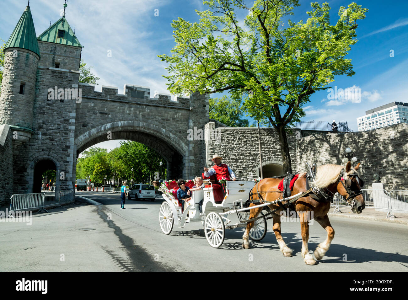 Carriage Trade in Old Quebec Stock Photo - Alamy