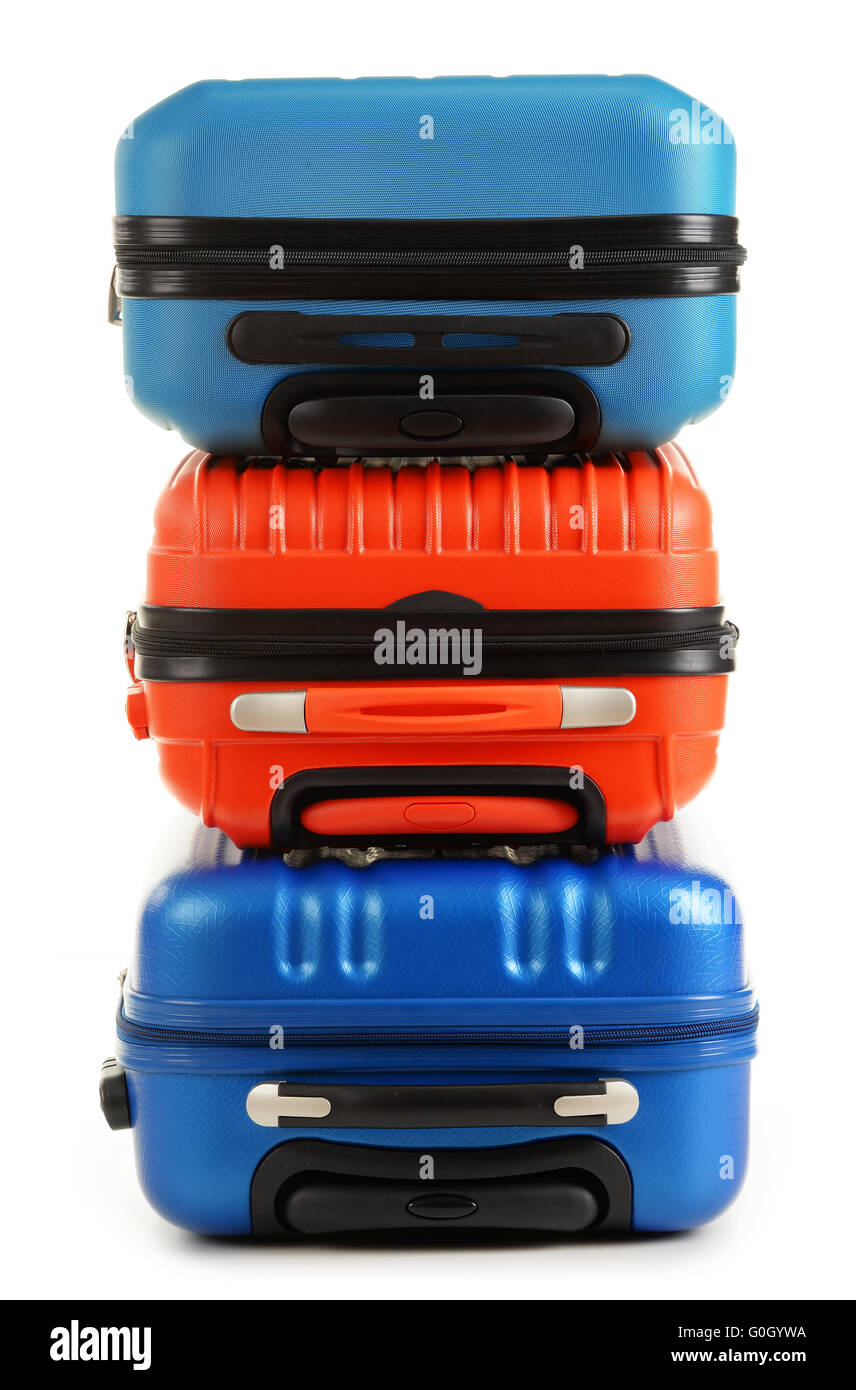 Stack suitcases on hotel Cut Out Stock Images & Pictures - Alamy