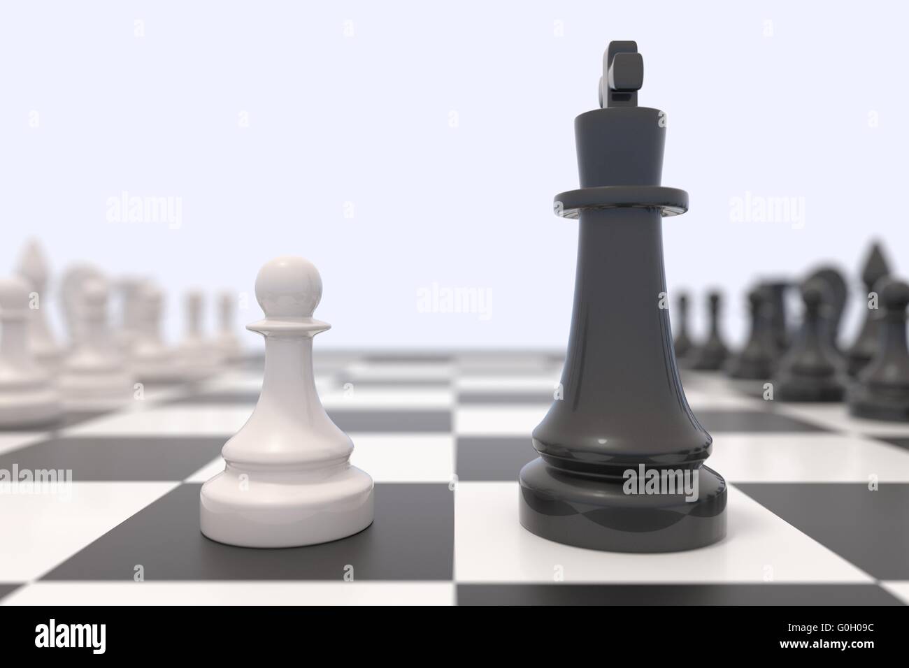 Two chess pieces Stock Photo - Alamy