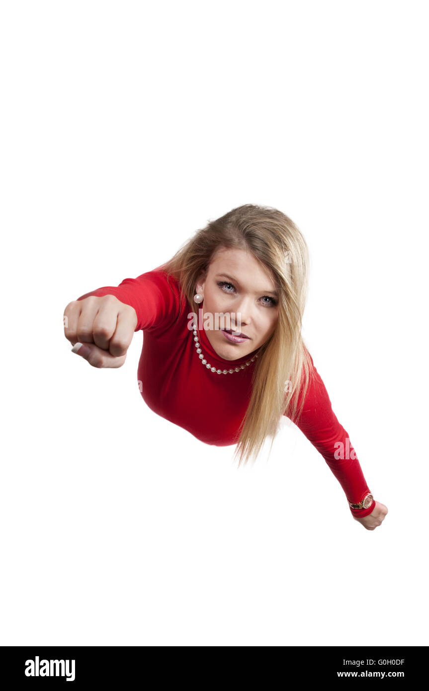 Superwoman flying hi-res stock photography and images - Alamy