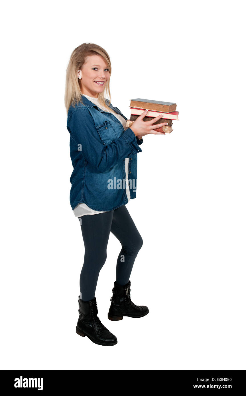 Teacher carrying books hi-res stock photography and images - Alamy