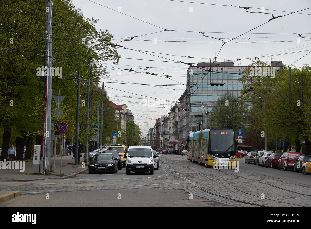 Riga tram in city surrounds: track layout, stops arrangement and famous ...