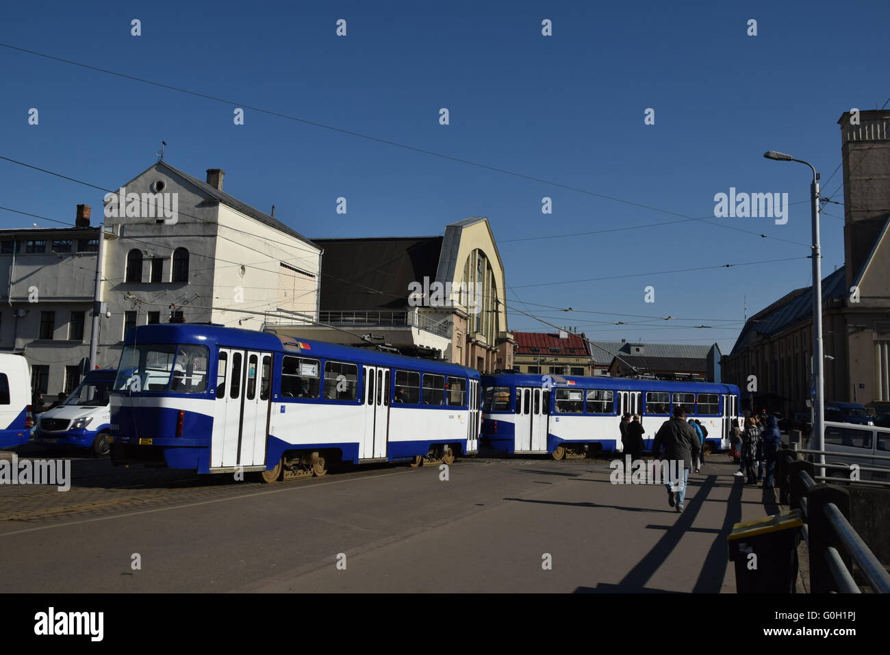 Riga tram in city surrounds: track layout, stops arrangement and famous ...