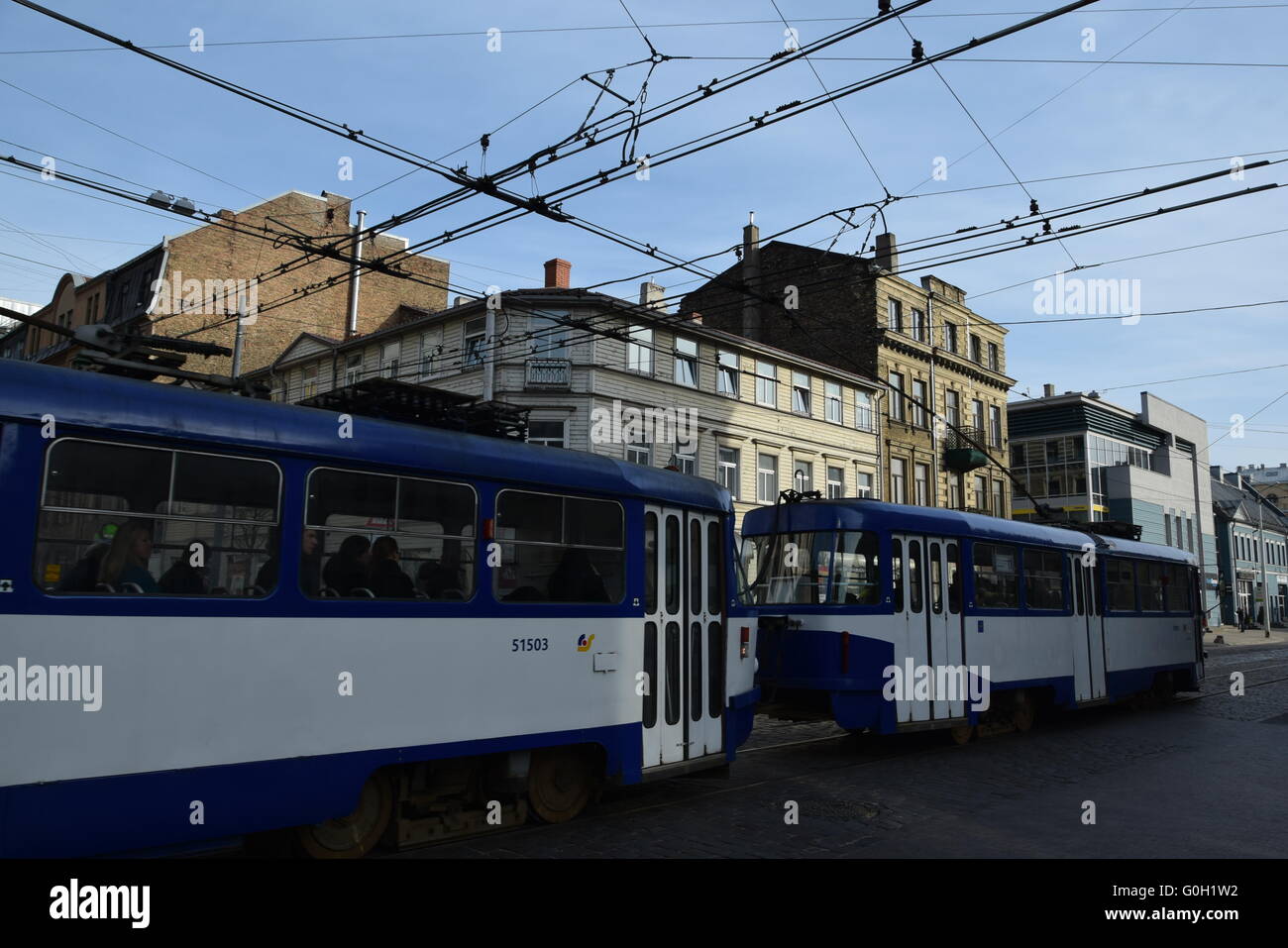 Riga tram in city surrounds: track layout, stops arrangement and famous ...
