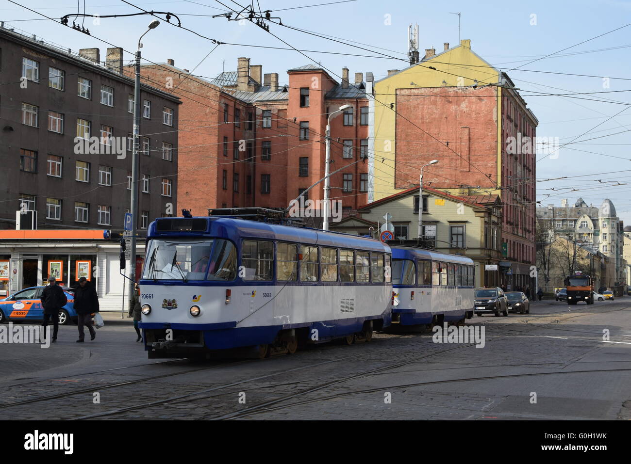 Riga tram in city surrounds: track layout, stops arrangement and famous ...