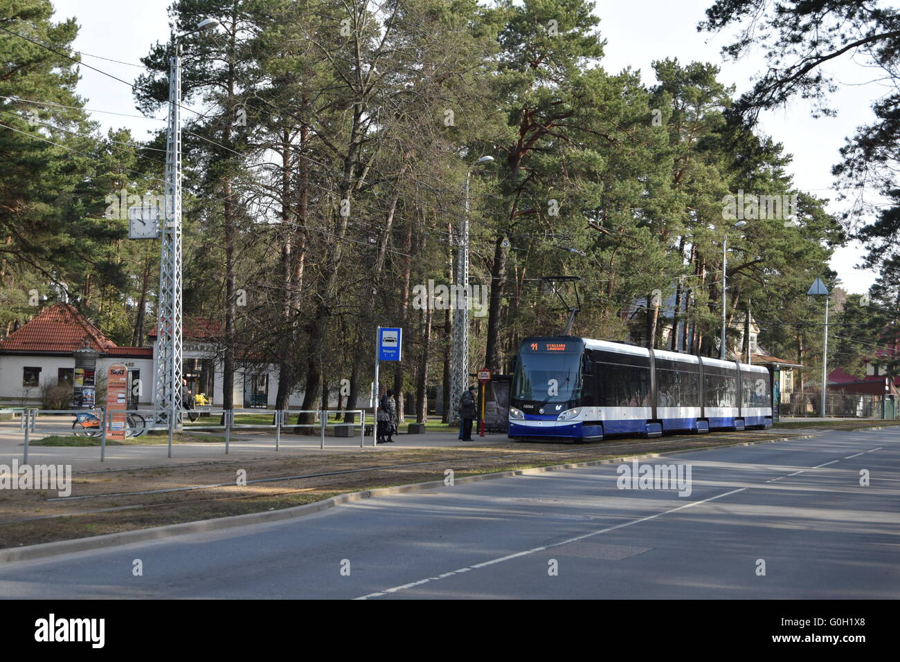 Riga tram in city surrounds: track layout, stops arrangement and famous ...