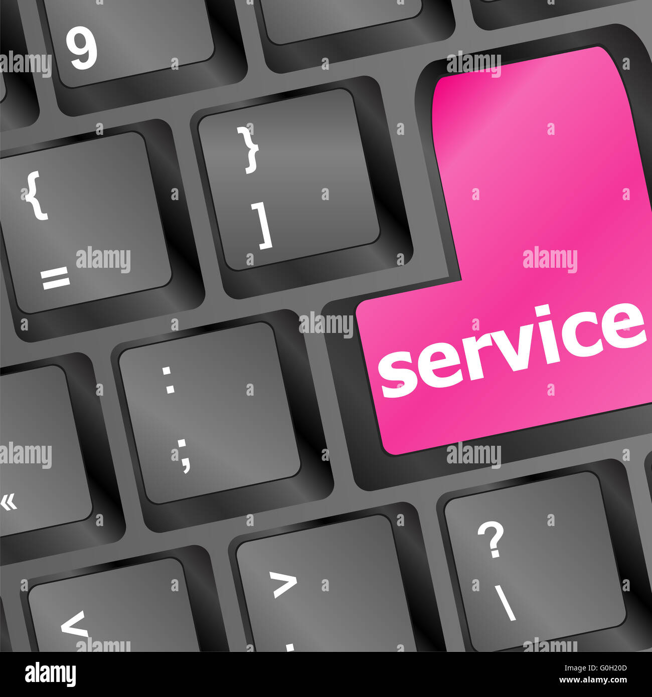 Services keyboard button - vector business concept vector illustration ...