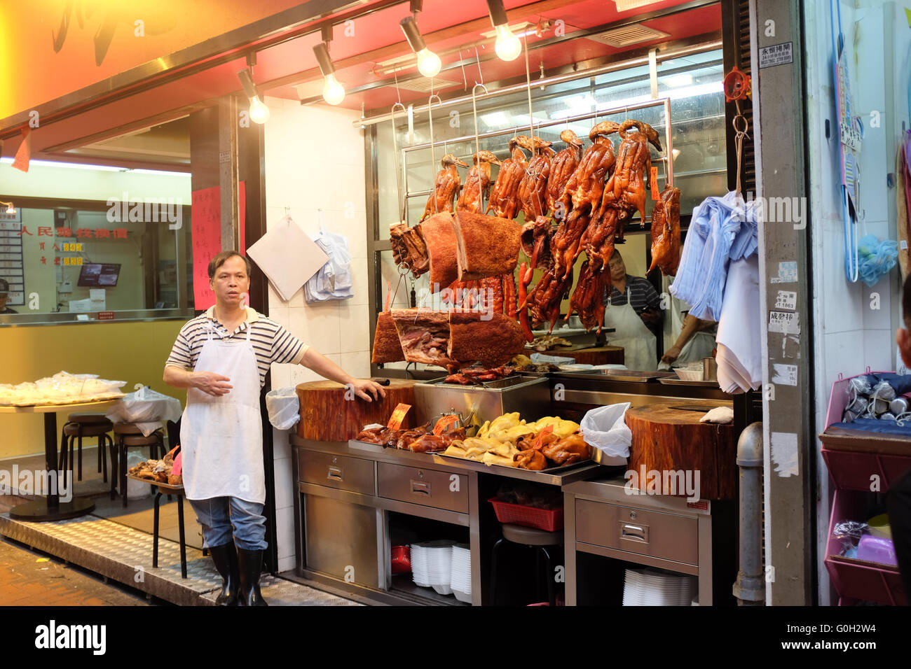 Meat seller in hong kong hi-res stock photography and images - Alamy