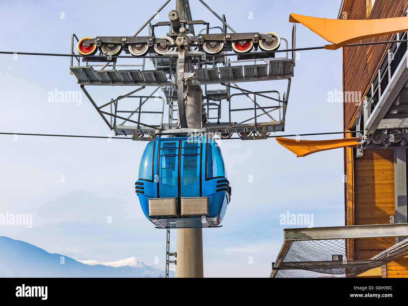chair lift for skiing Stock Photo - Alamy