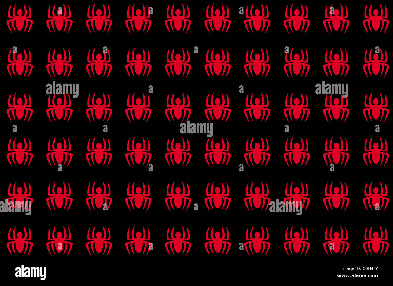 background, red spider on black background Stock Photo - Alamy