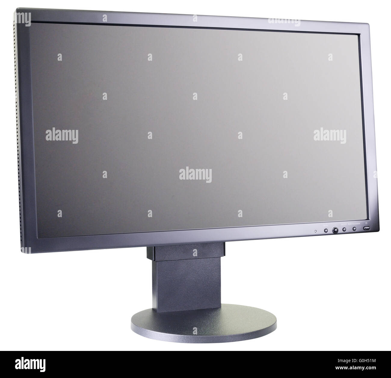 Computer LCD flat monitor isolated on the white background Stock Photo ...