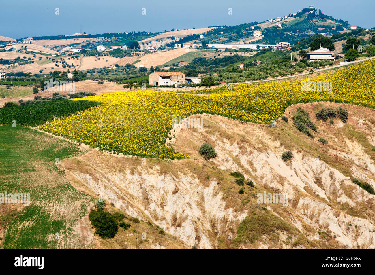 Atri Natural Park (Teramo, Abruzzi, Italy), landscape at summer ...