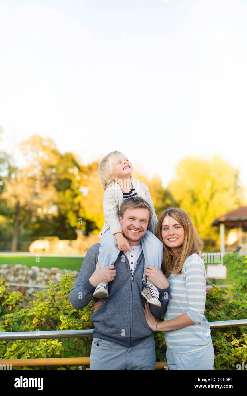 Smiling family Stock Photo - Alamy