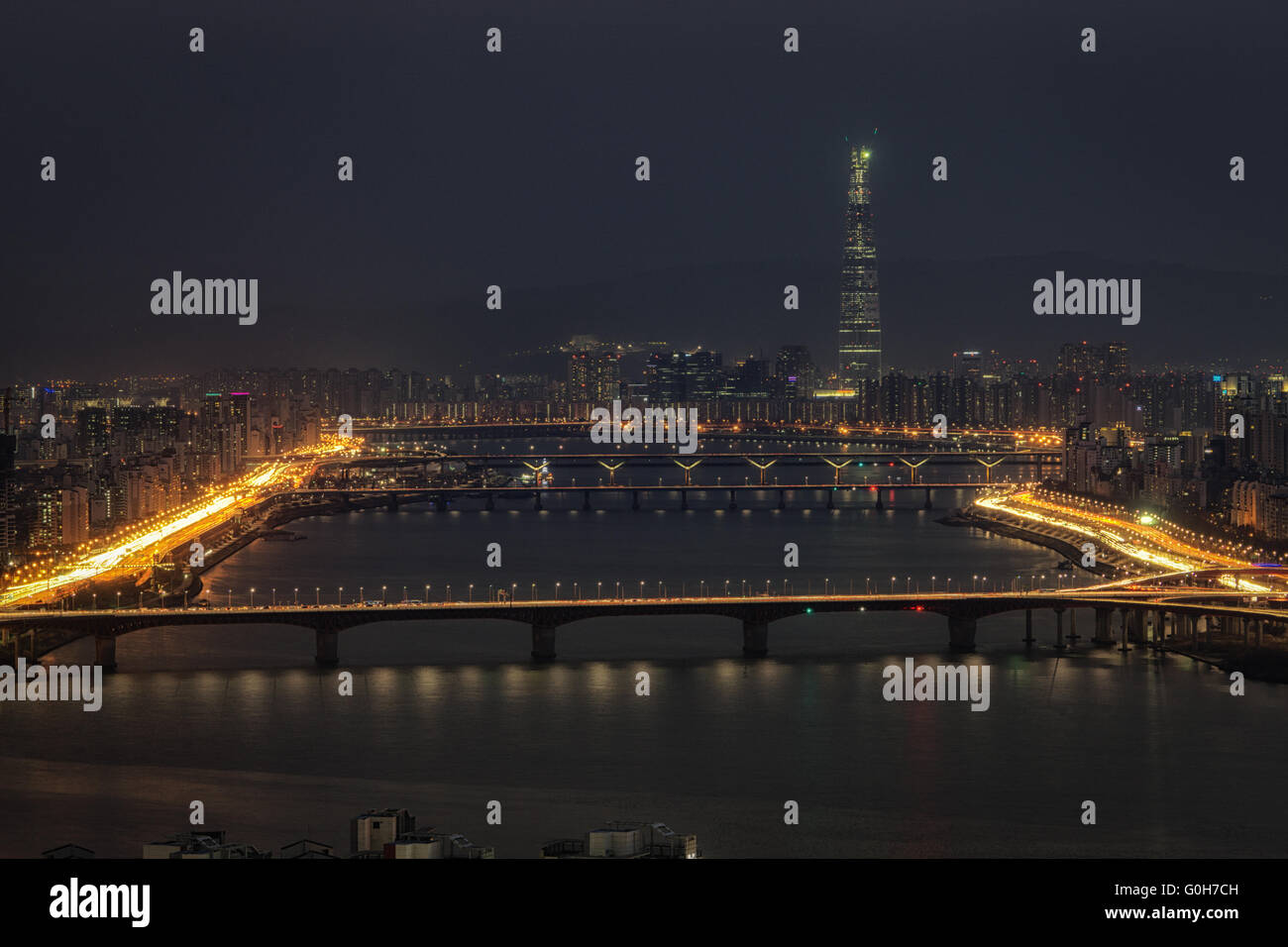 Night view over han river Stock Photo - Alamy