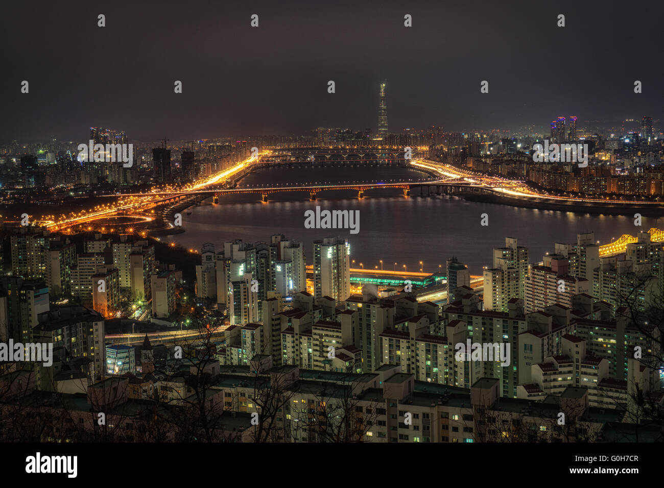Night view over han river Stock Photo - Alamy
