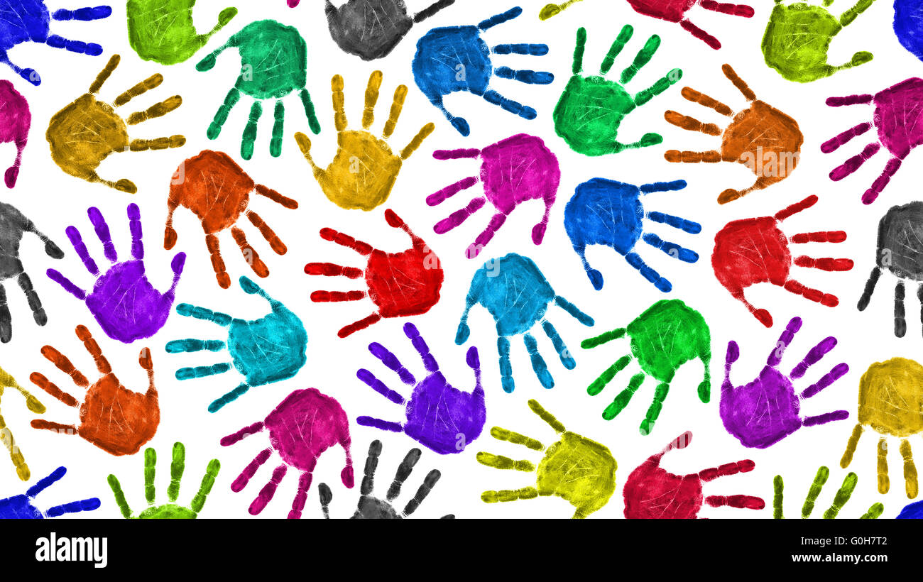 Seamless hands background Stock Photo - Alamy