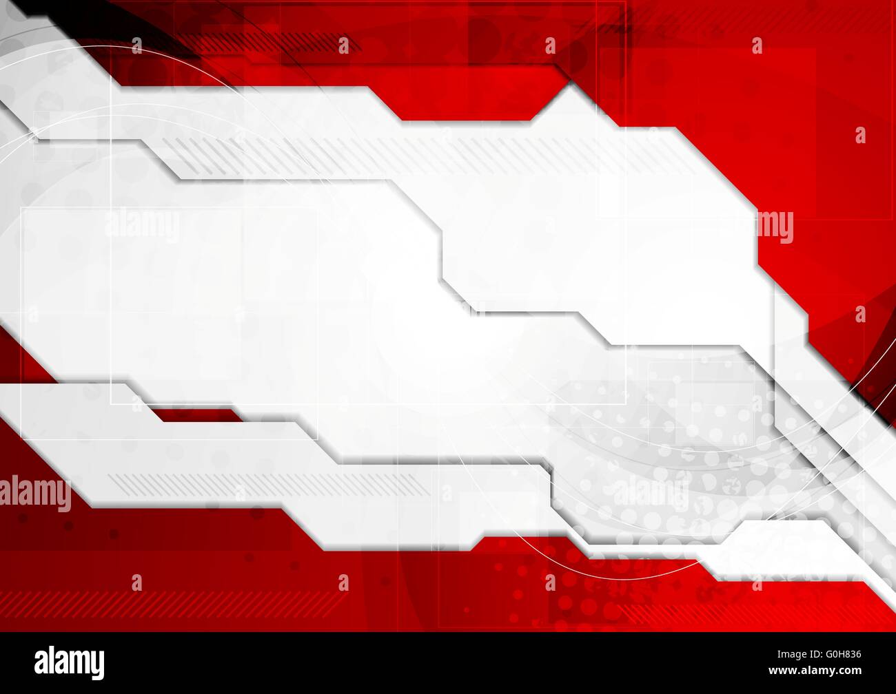 Red white tech hi-res stock photography and images - Alamy