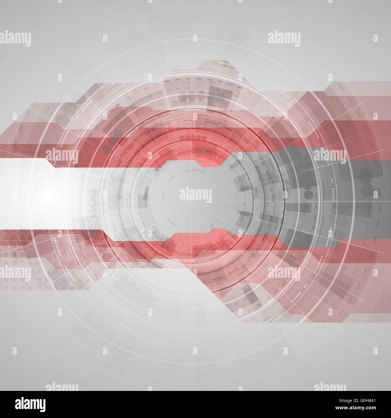 Tech geometric drawing background with gear Stock Photo - Alamy