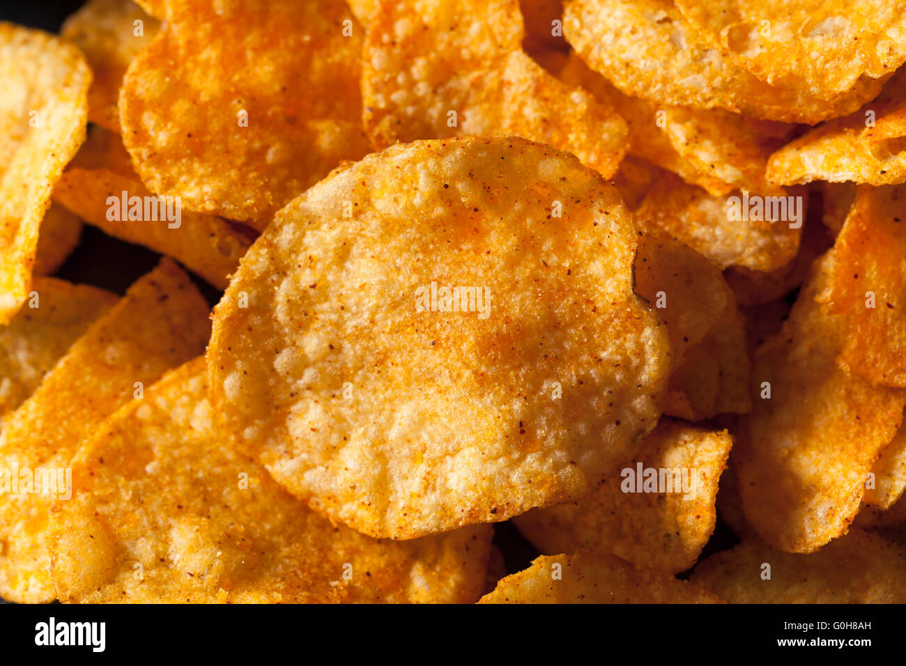 Hot Spicy Sriracha Potato Chips Ready to Eat Stock Photo - Alamy