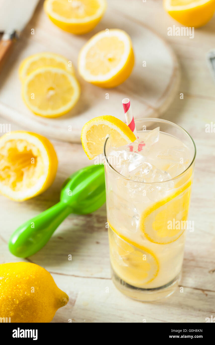 Organic Homemade Fresh Squeeze Lemonade for a Hot Summer Day Stock ...