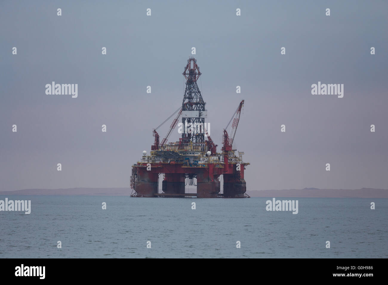 Oil drilling rig at Walvis bay, Namibia Stock Photo - Alamy