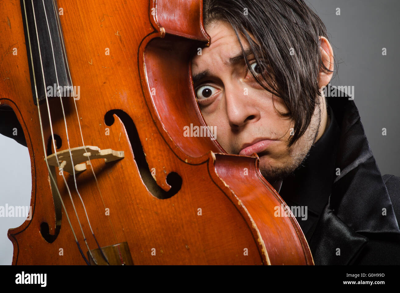 Man in musical art concept Stock Photo - Alamy