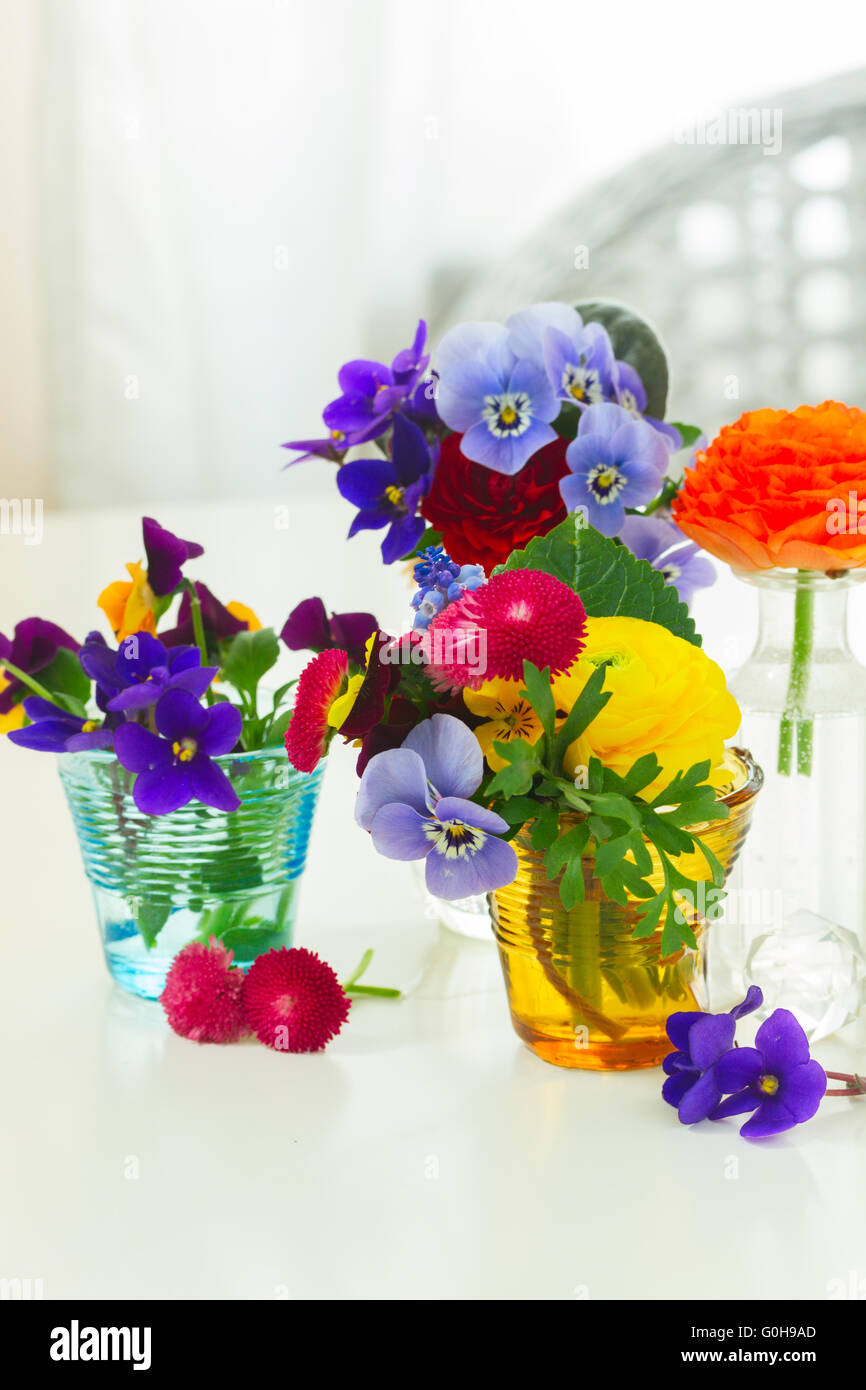 Colorful cut flowers Stock Photo - Alamy