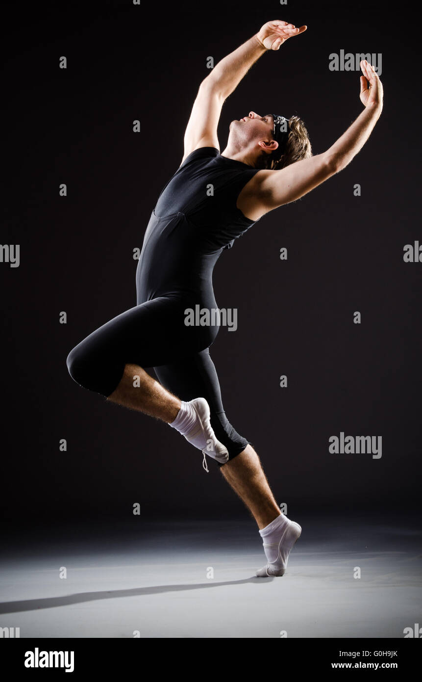 Young man training for ballet dances Stock Photo - Alamy