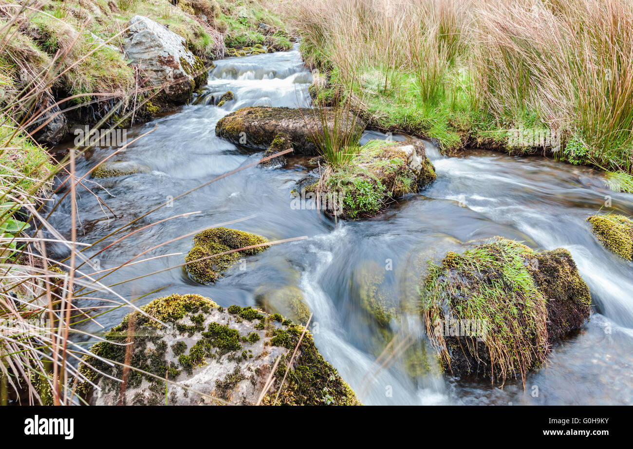 Streaks of Clear Water Stream Stock Photo - Alamy