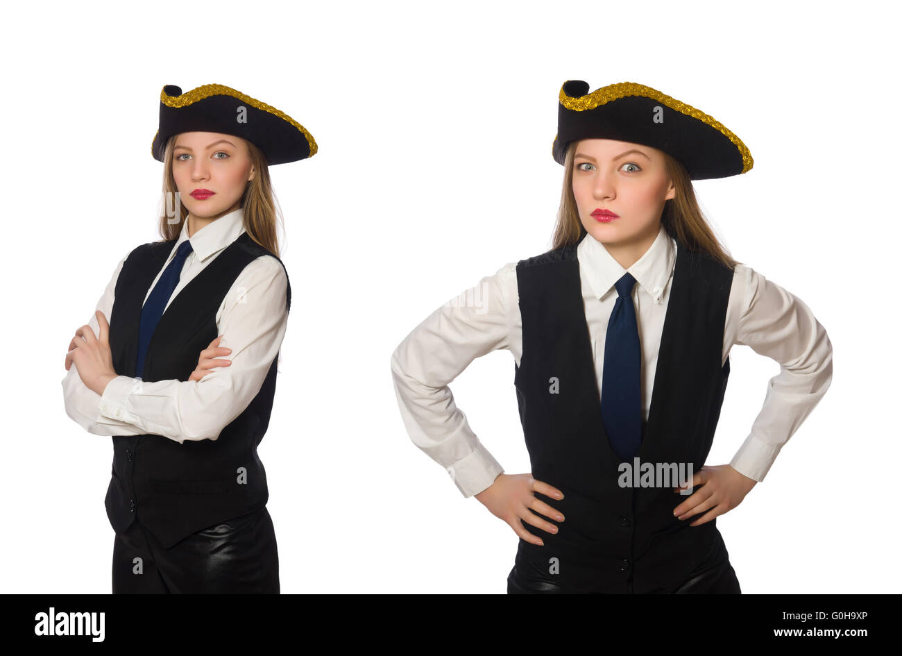 Pirate costume girl Cut Out Stock Images & Pictures - Alamy