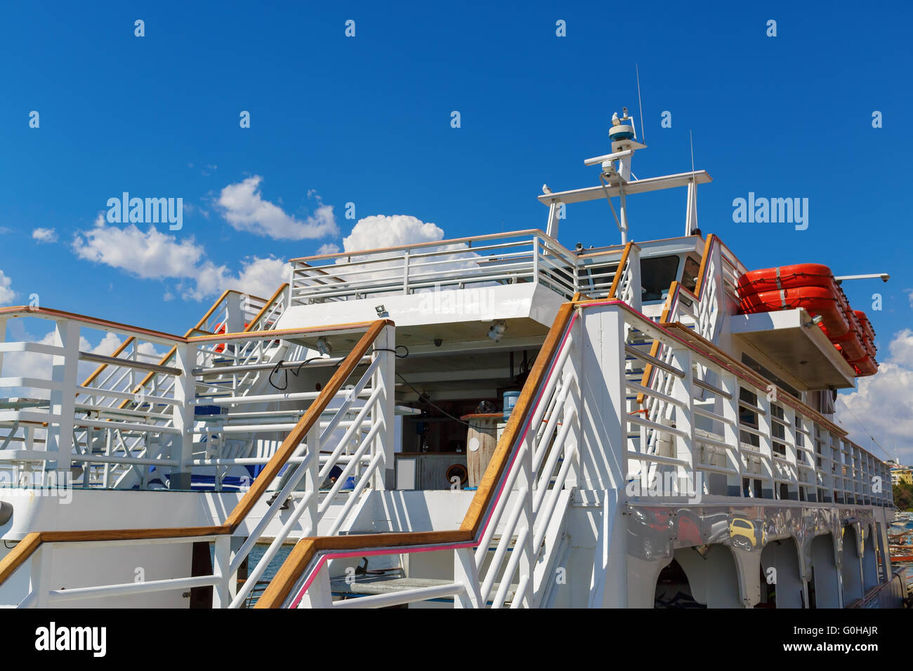Close-up of cruise ship Stock Photo - Alamy